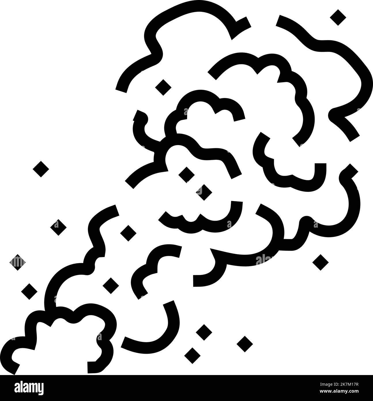 smoke fire line icon vector illustration Stock Vector Image & Art - Alamy
