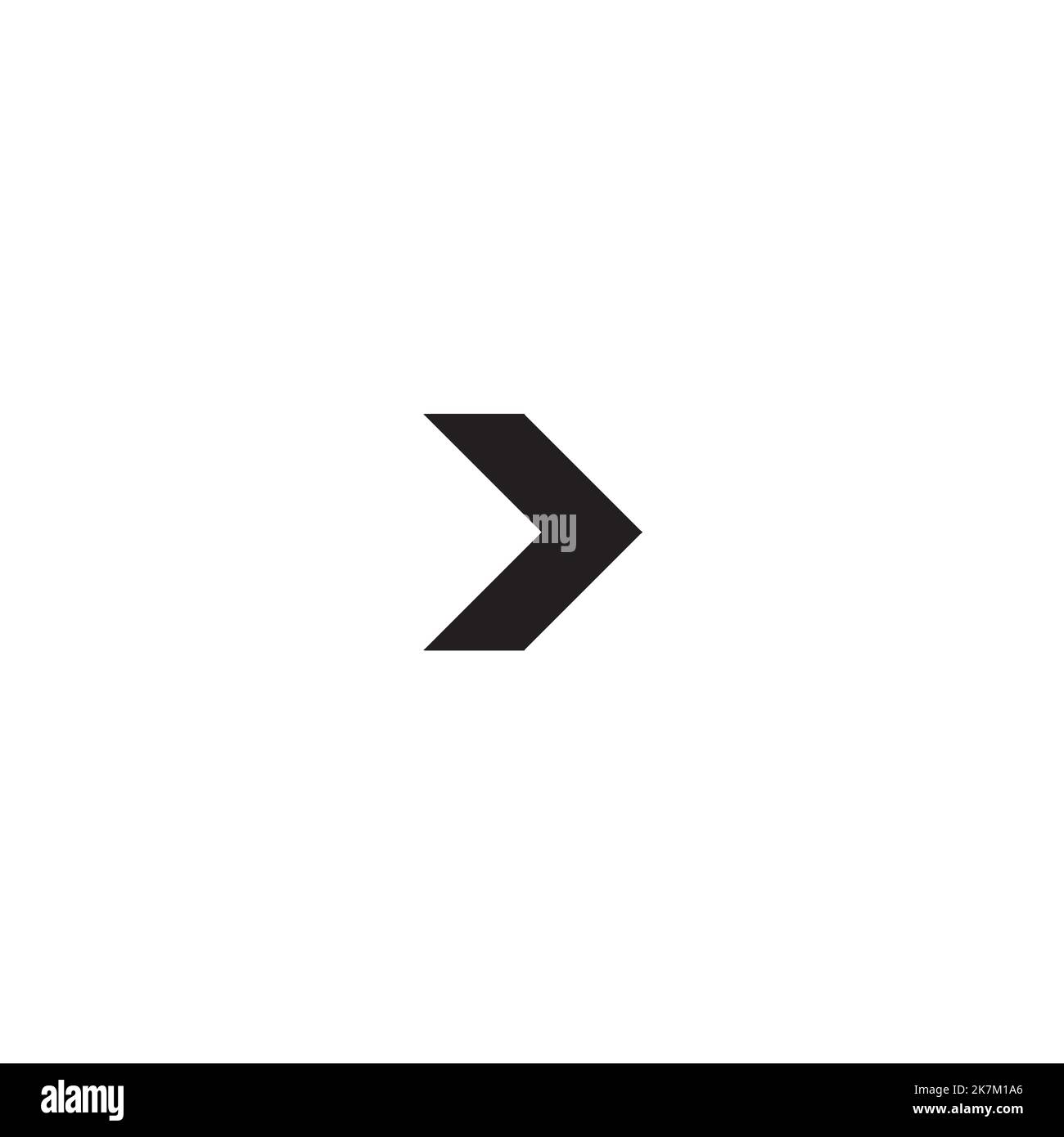 black cursor or arrow towards right side vector icon Stock Vector Image ...