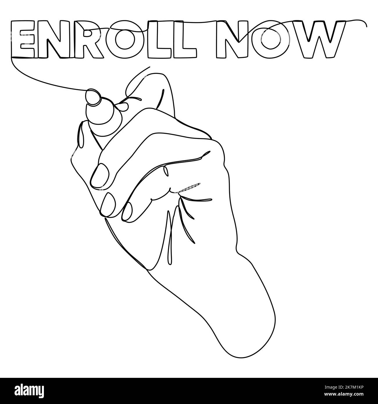 Enroll now word Stock Vector Images - Alamy