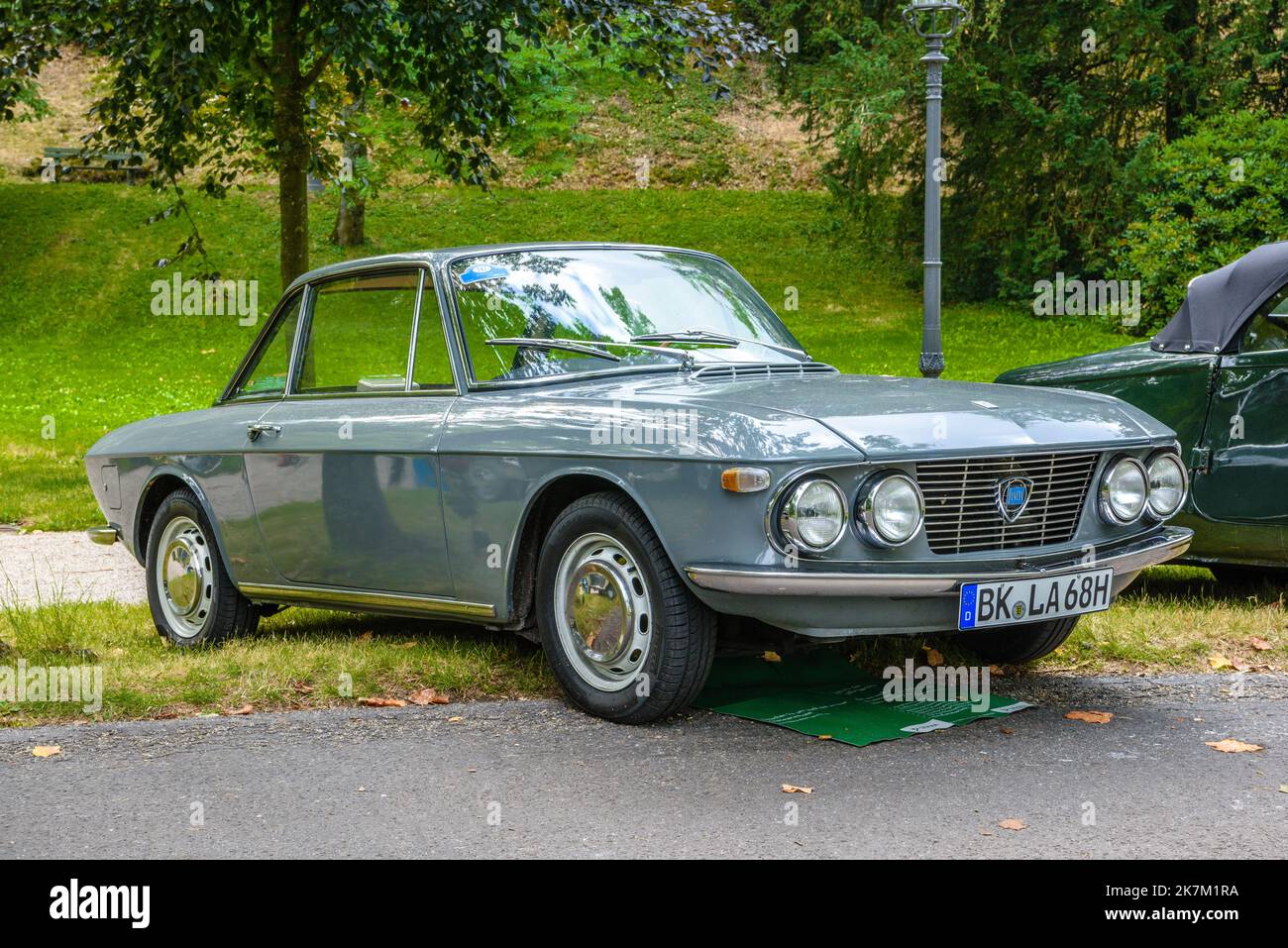 BADEN BADEN, GERMANY - JULY 2019: gray LANCIA FULVIA coupe 1967 ...