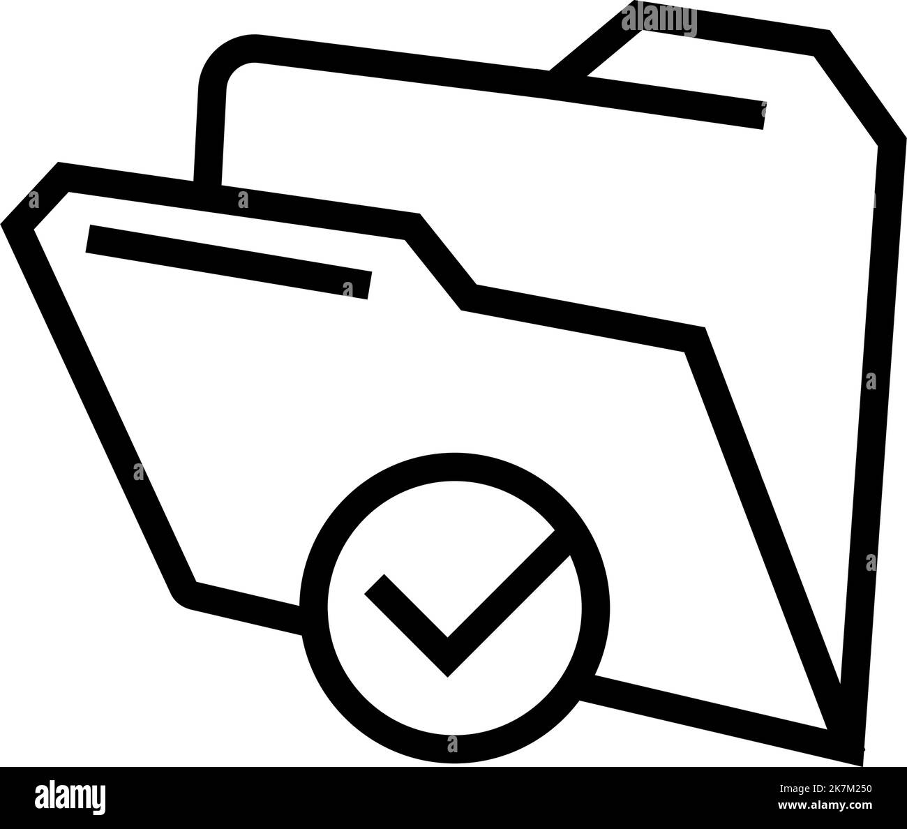 open folder line icon vector illustration Stock Vector Image & Art - Alamy