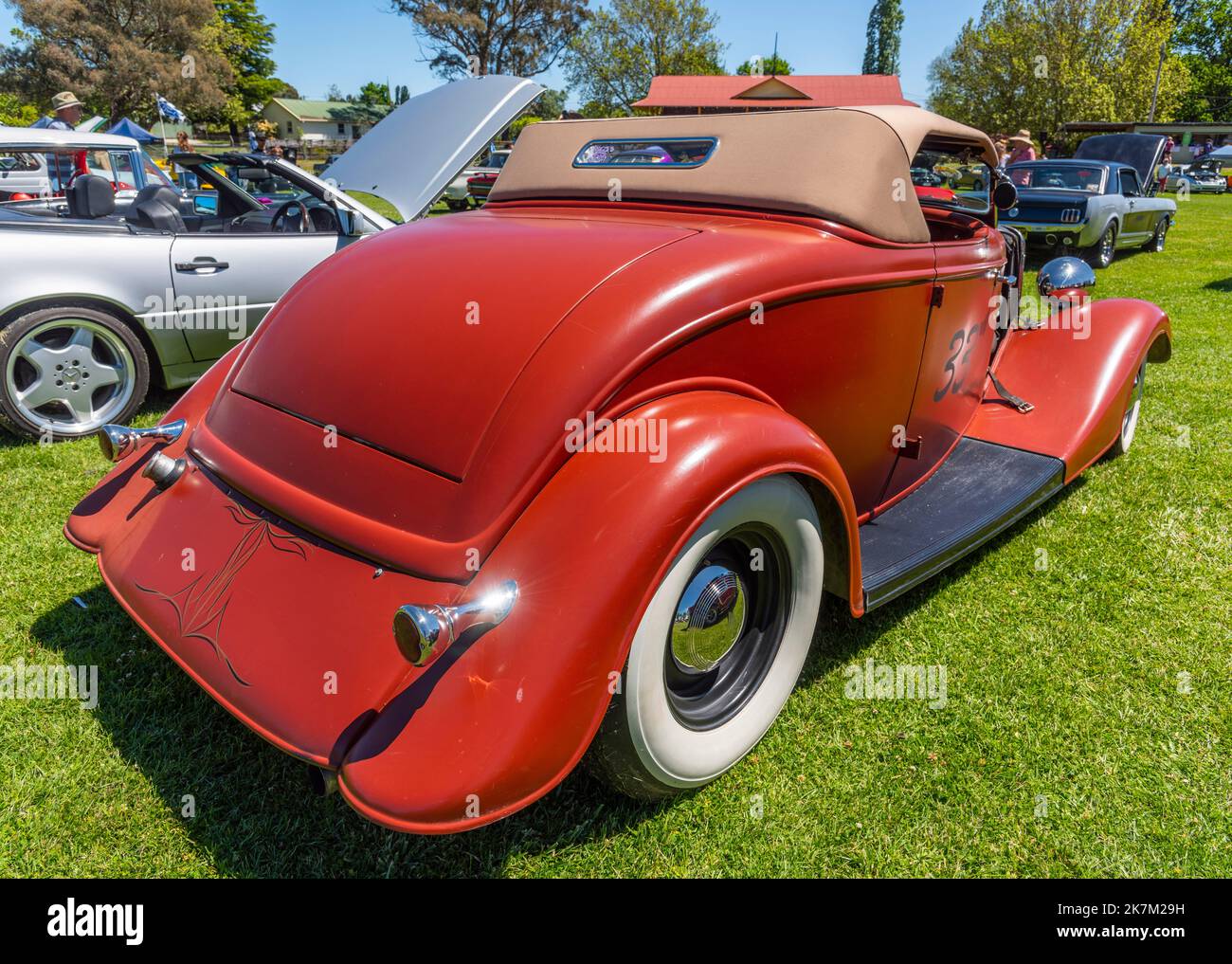 Ford v8 convertible hot rod at the show n shine in Glen Innes, northern ...