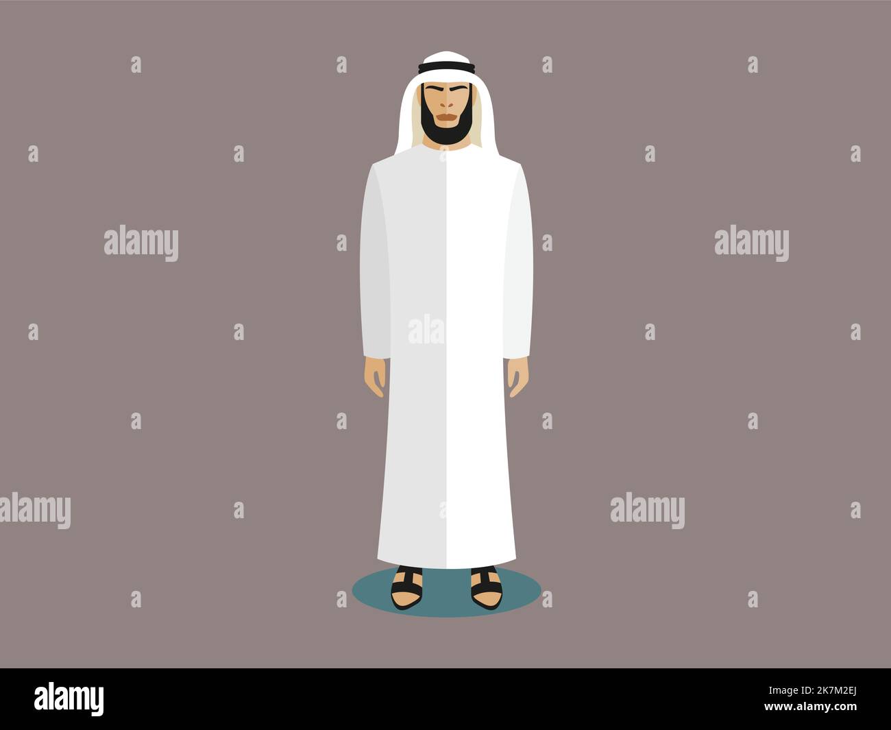 Traditional clothes and head wear of Saudi Arabia for male, Muslims ...