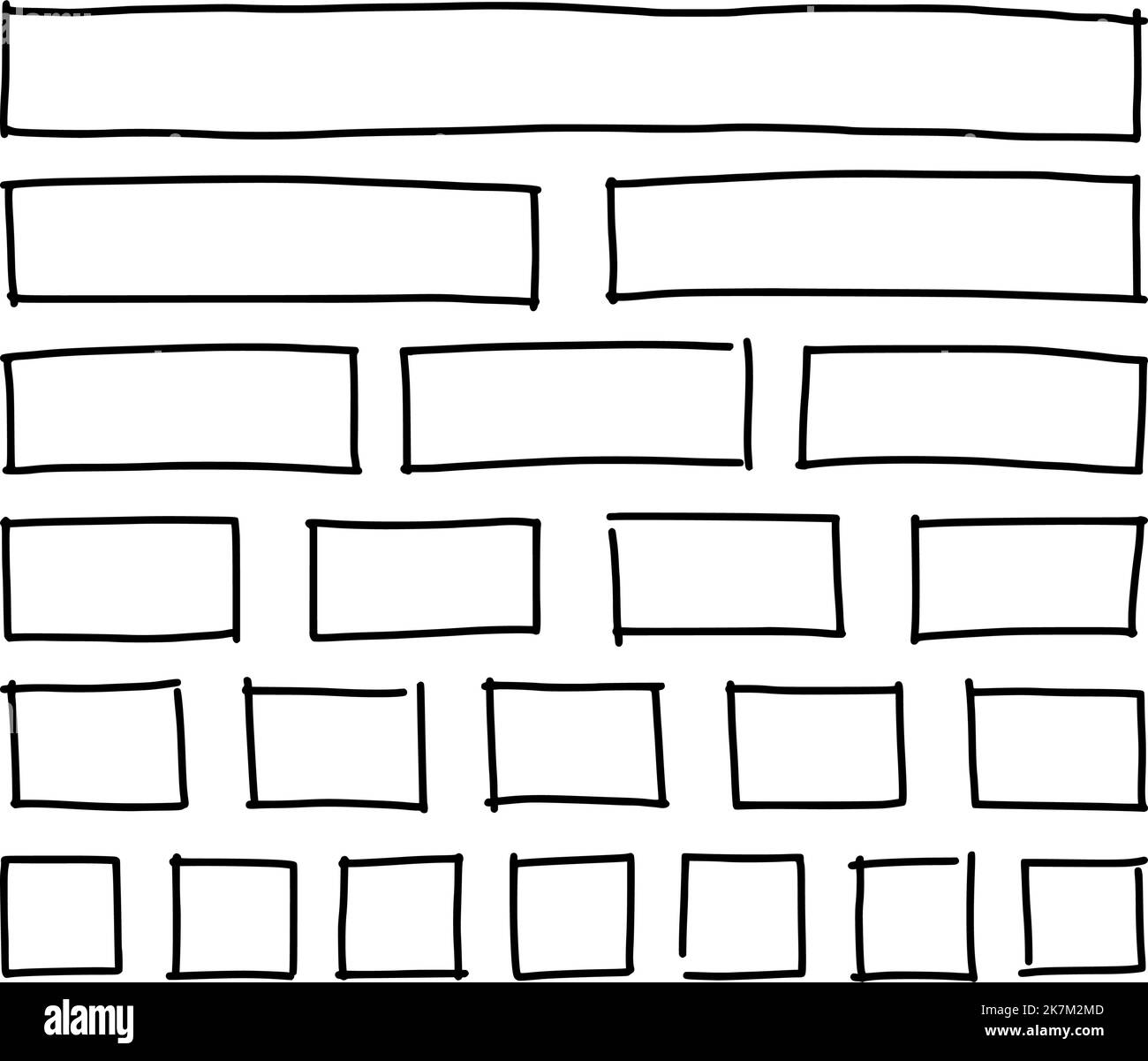 Handwritten text in scribble frames Stock Vector Images - Alamy