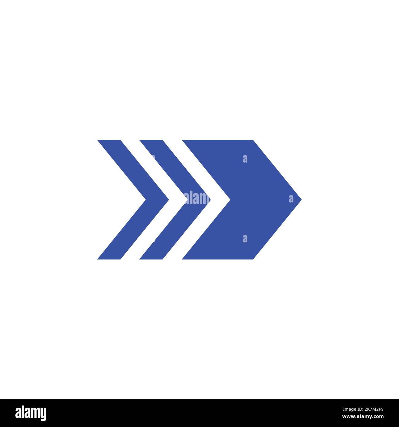 triple arrow icon pointing to right side Stock Vector Image & Art - Alamy