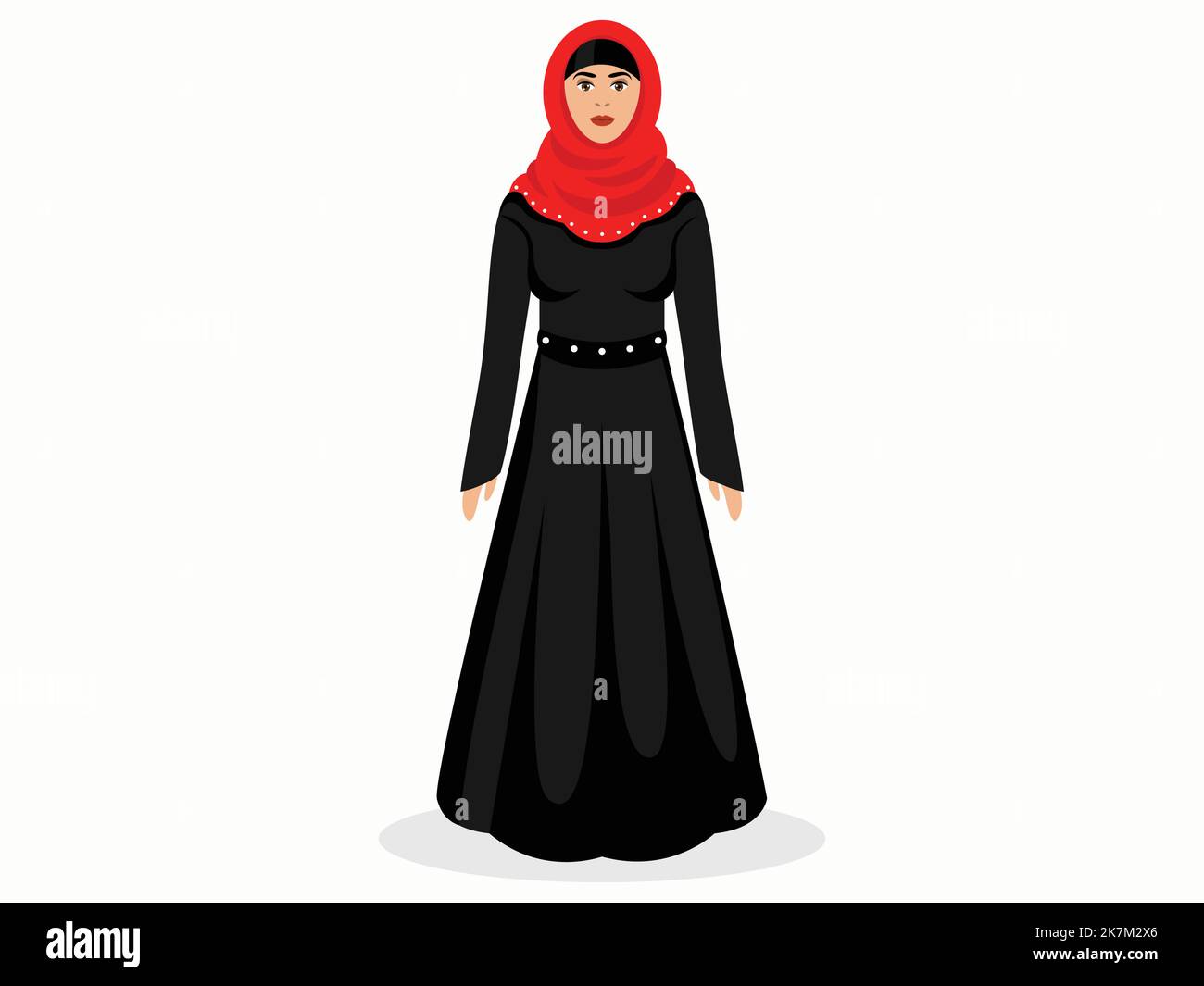 Islamic traditional outfit women's use it to cover all body cartoon ...