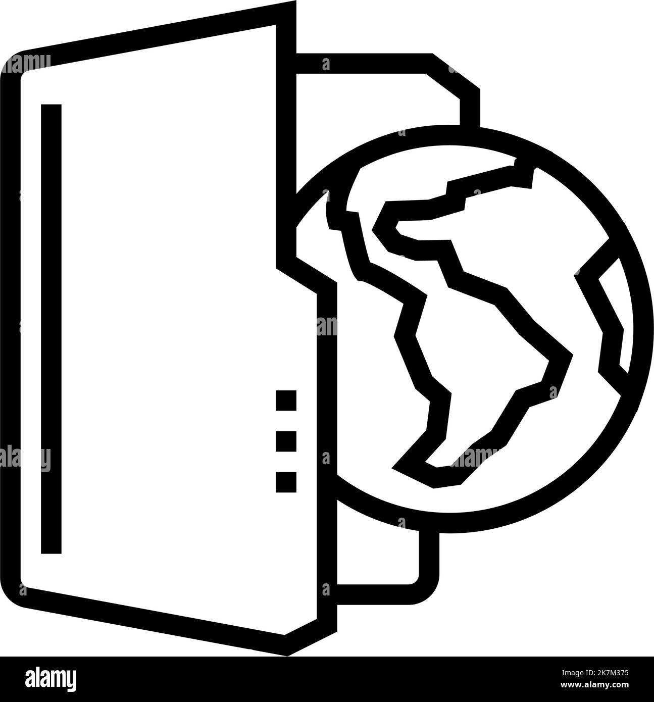 web folder line icon vector illustration Stock Vector Image & Art - Alamy