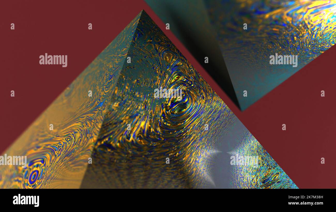 3d hyper-realistic rendering of abstract object with bizarre texture in ...