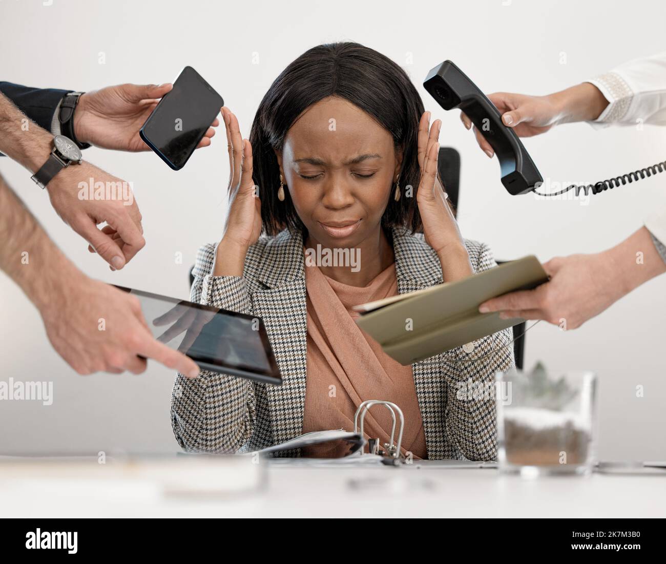 Running a business can be very stressful and demanding. a young ...