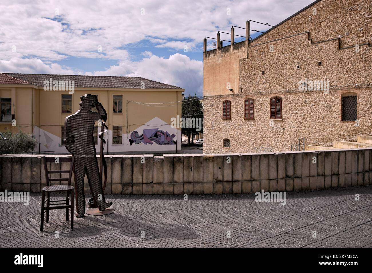 Frank Sinatra memorial statue in Lercara Friddi in Sicily the ...