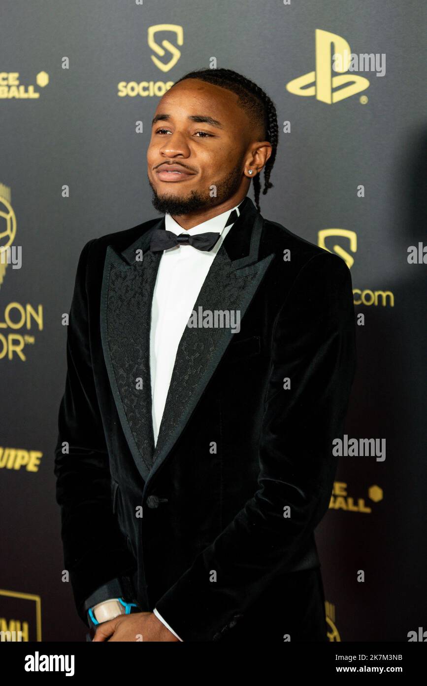 Christopher Nkunku during the red carpet ceremony of the Ballon d'Or ...