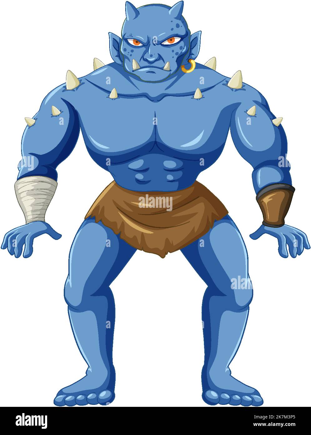 Orc cartoon character isolated illustration Stock Vector Image & Art ...