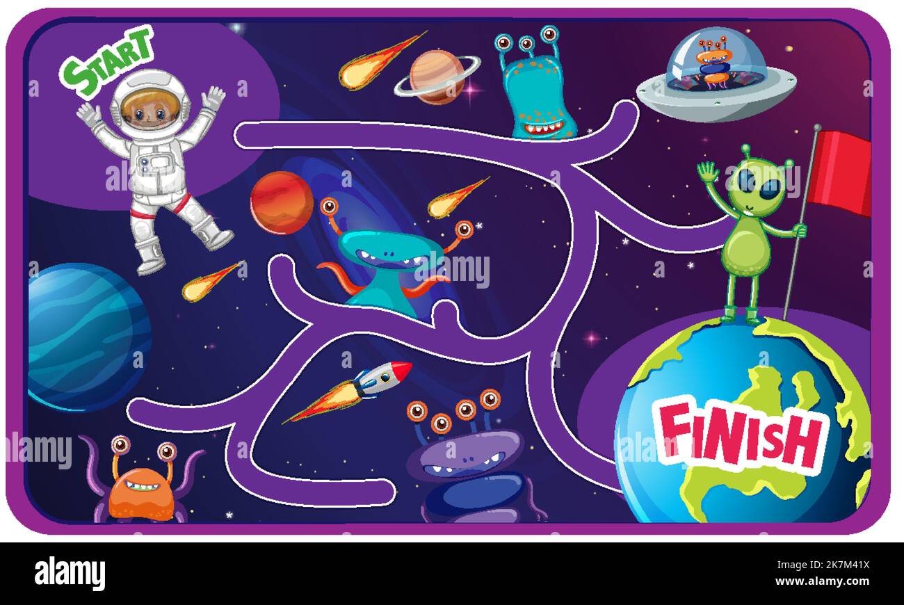 Maze blank space Cut Out Stock Images & Pictures - Alamy