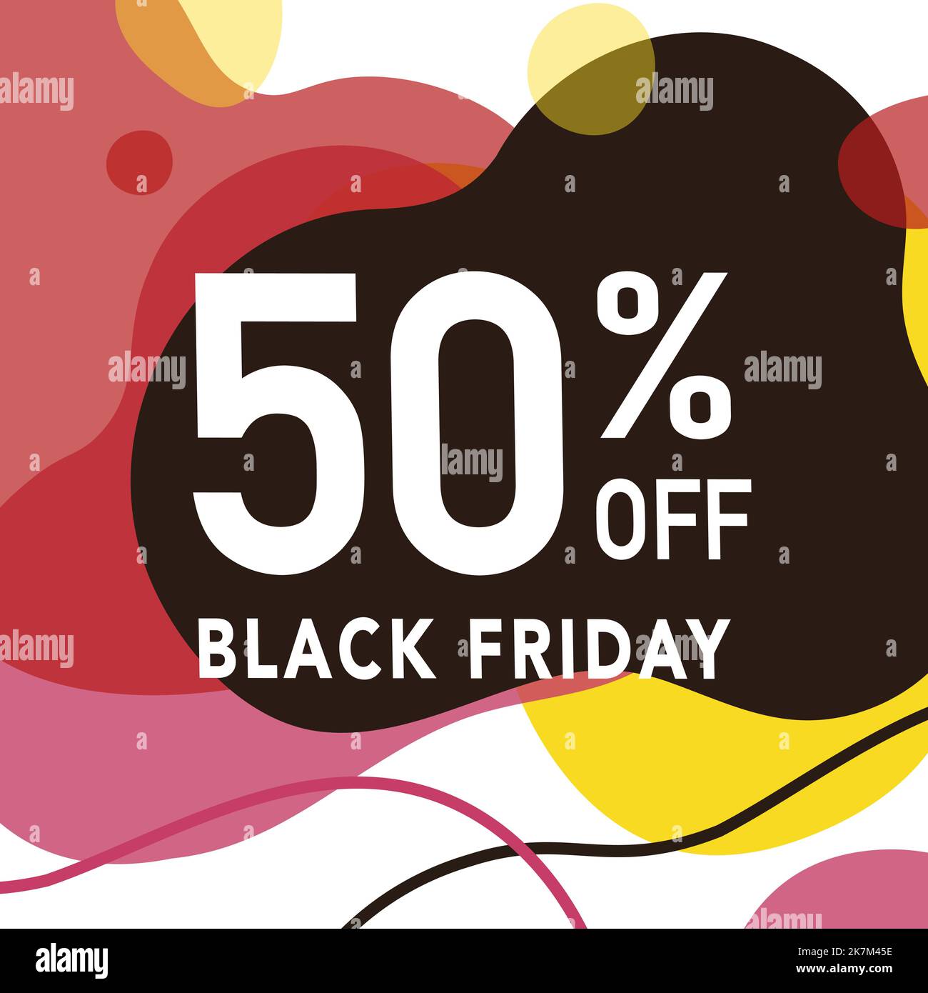 square abstract background sale 50 percent vector and illustration ...