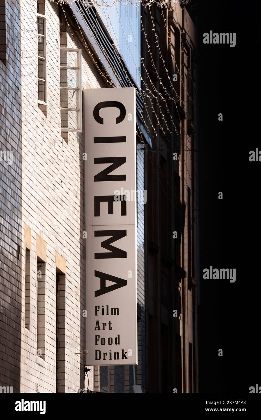 Sign for the Tyneside Cinema, Newcastle-upon-Tyne Stock Photo - Alamy