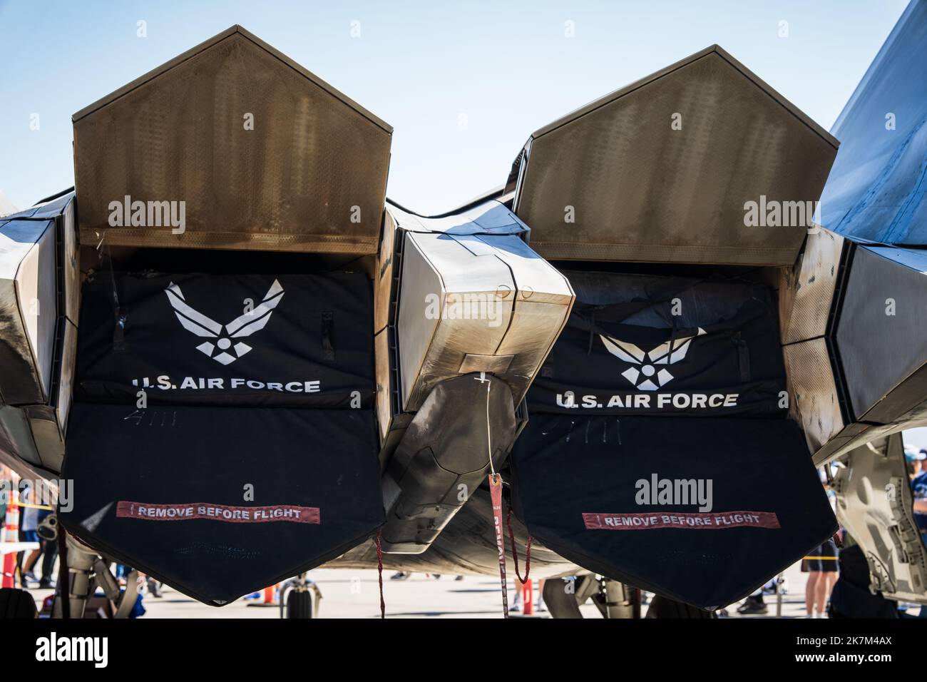F-22 Raptor Engines at Edwards Air Force Base, CA on 10/16/2022 Stock ...
