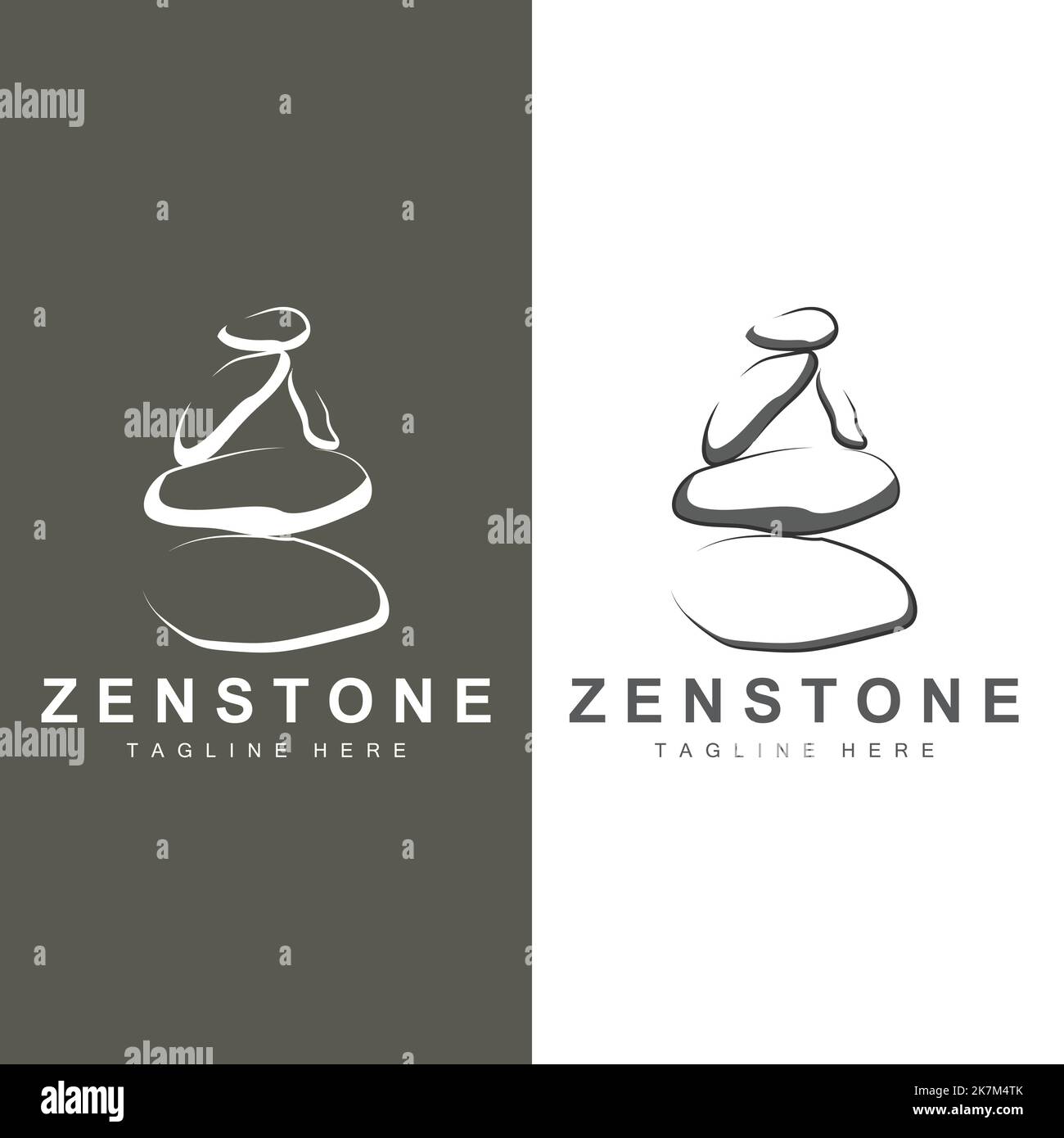 Balance Stone Logo Design, Vector Therapy Stone, Massage Stone, Hot ...