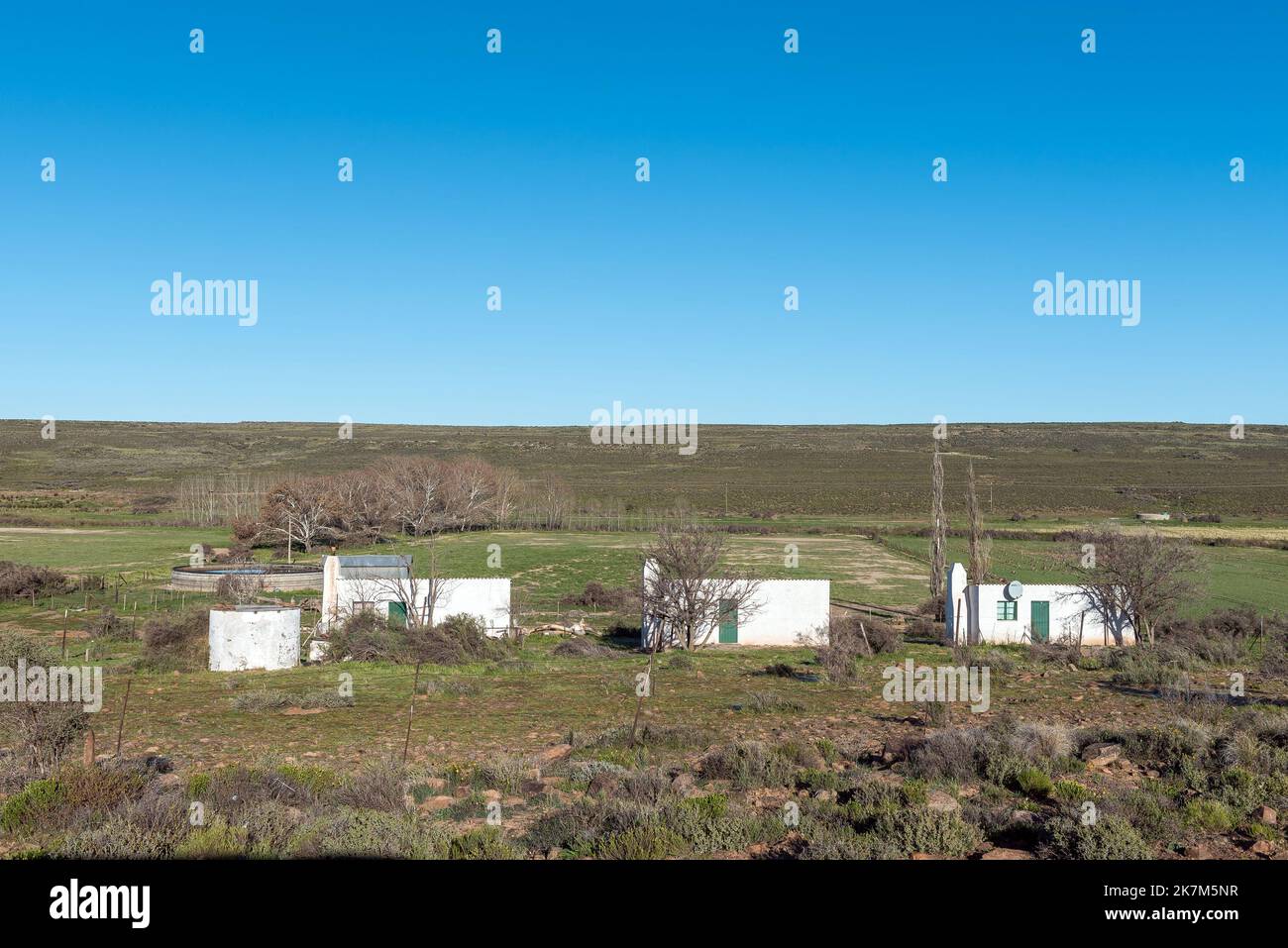 SUTHERLAND, SOUTH AFRICA - SEP 4, 2022: Farm worker houses at ...