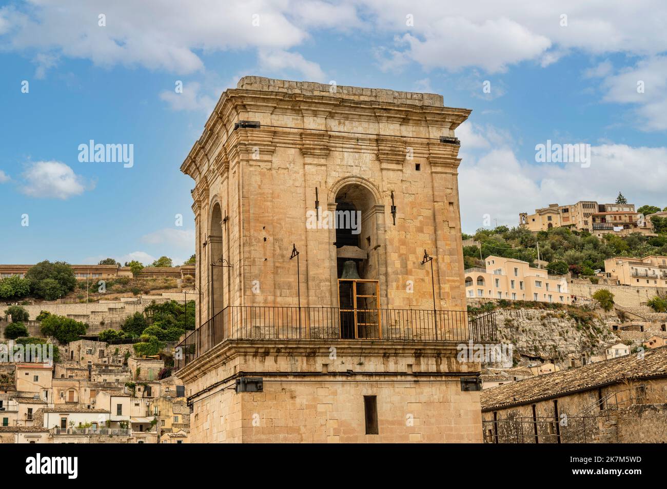 beautiful bell tower in Modica Stock Photo - Alamy