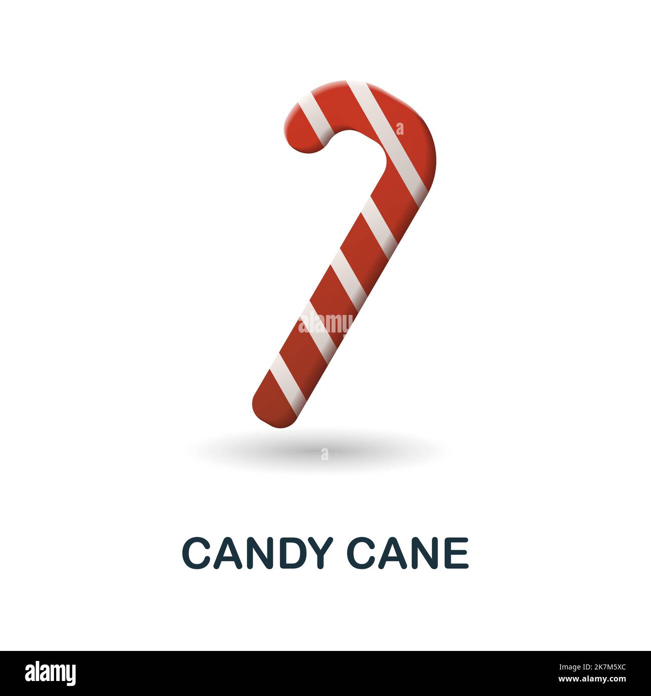 Candy Cane icon. 3d illustration from christmas collection. Creative ...