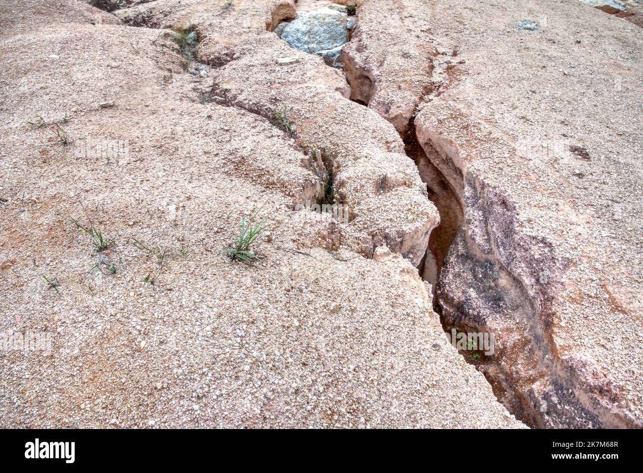 erosion scene around the quarry landscape area Stock Photo - Alamy
