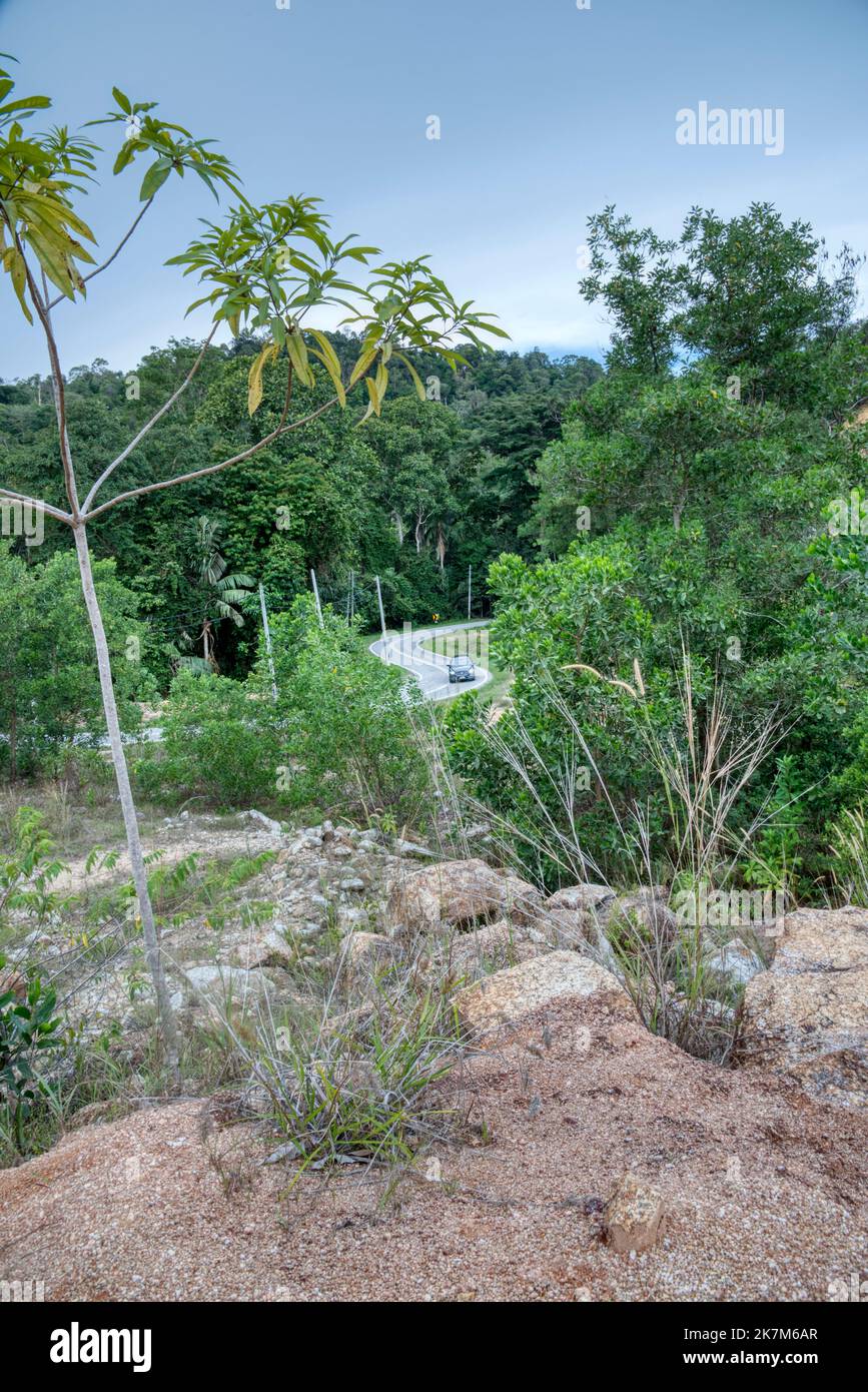 erosion scene around the quarry landscape area Stock Photo - Alamy