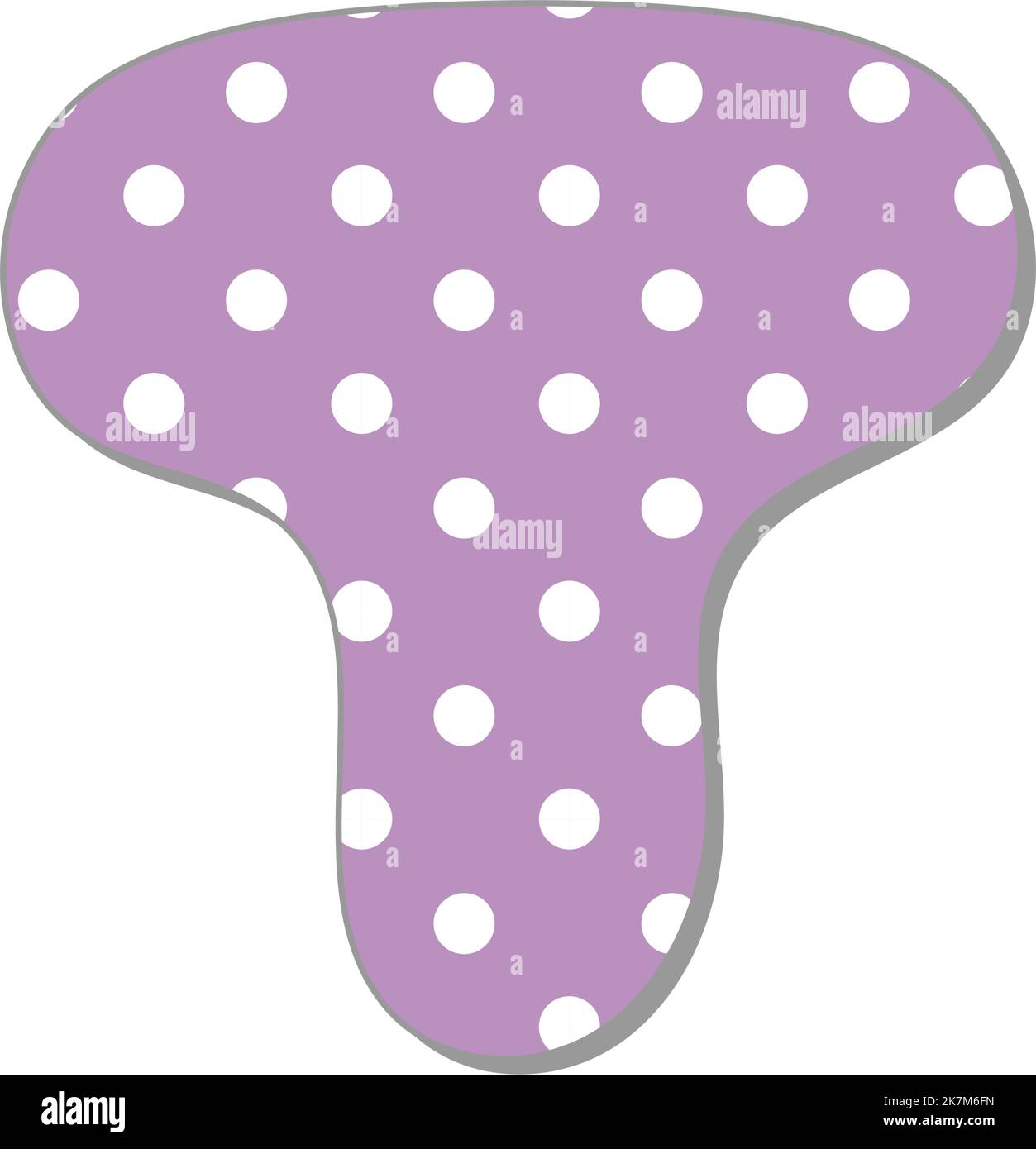 Polka dot letter.Pastel polka dots font. Hand drawn letter design for ...
