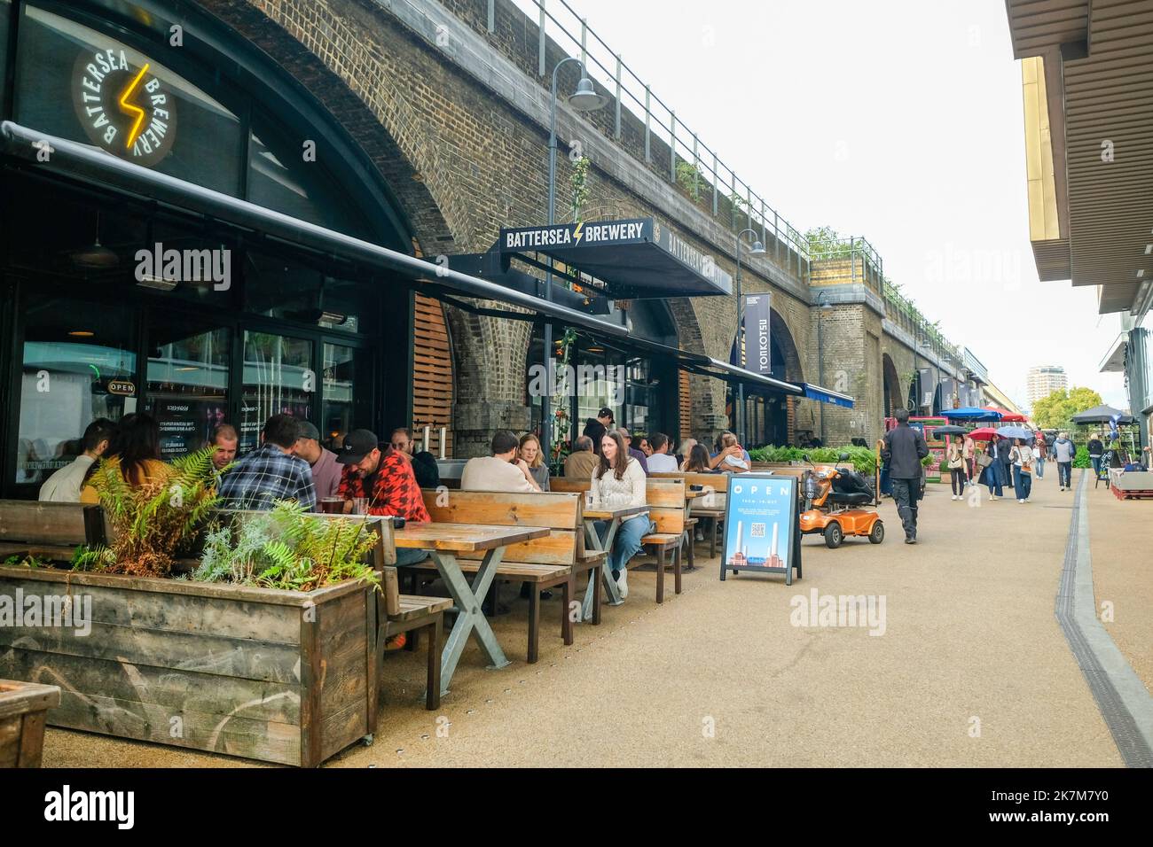 London- October 2022: Battersea Power Station, newly opened retail and ...