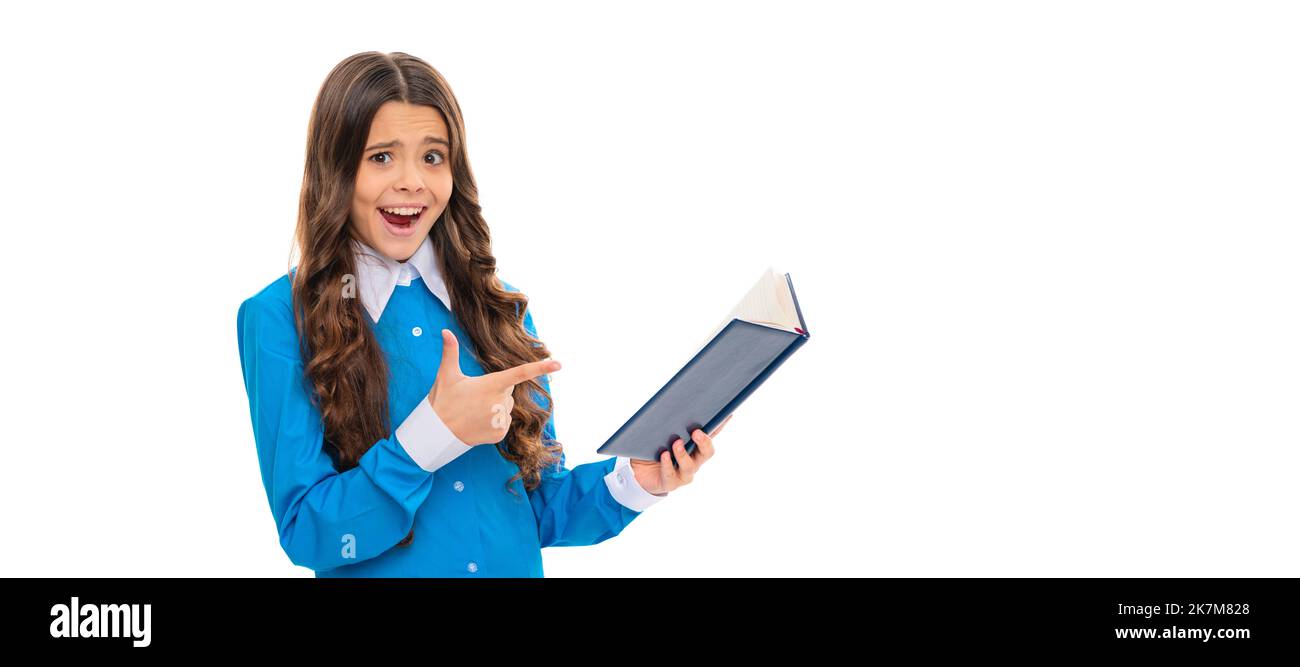 Child book pointing finger up Cut Out Stock Images & Pictures - Alamy