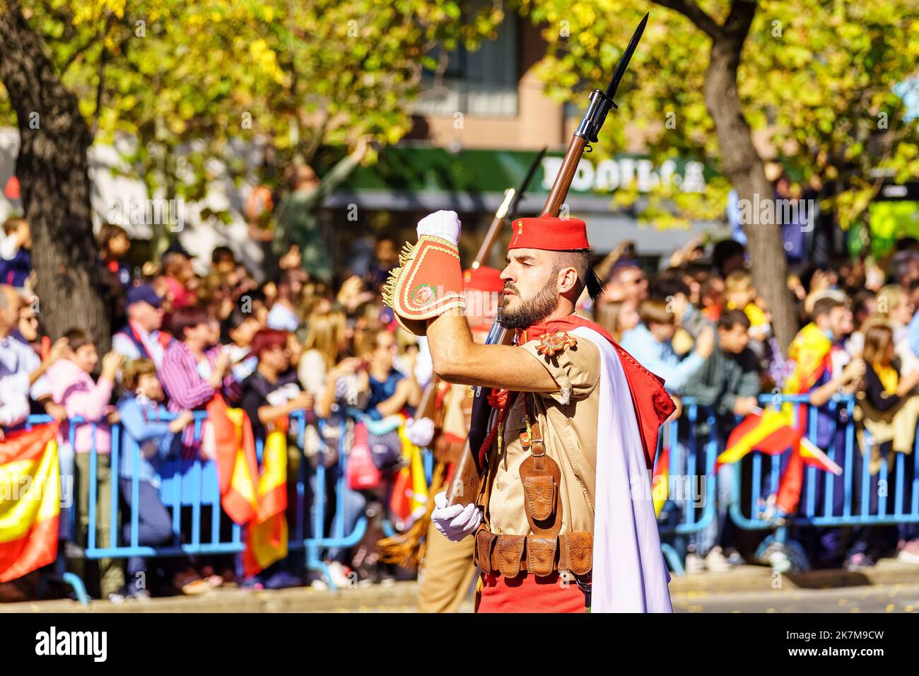 Madrid, Spain, October 12, 2022: parade of the special corps of the ...