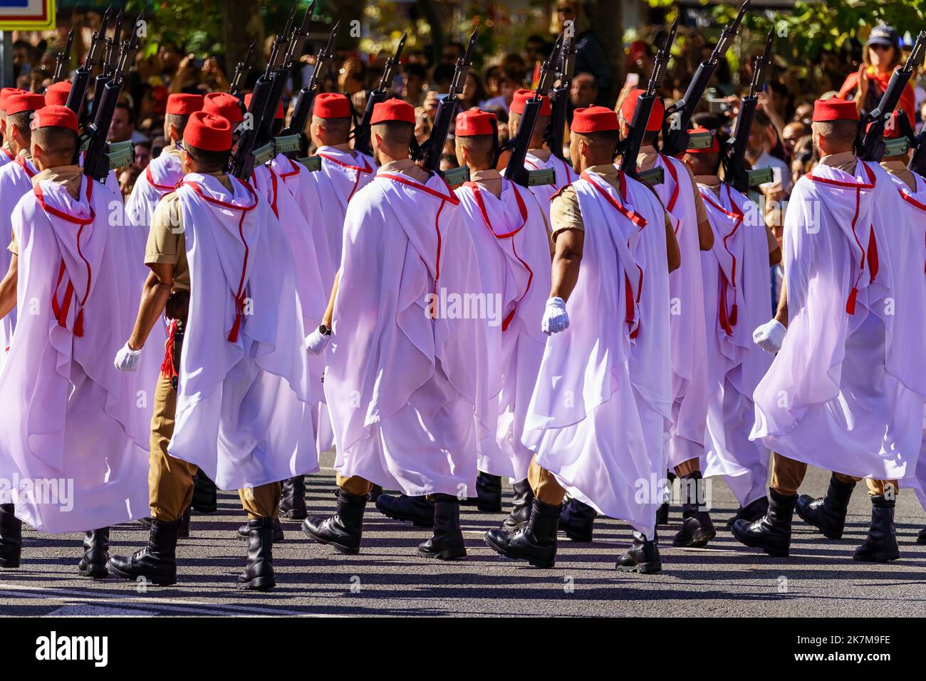 Madrid, Spain, October 12, 2022: parade of the special corps of the ...