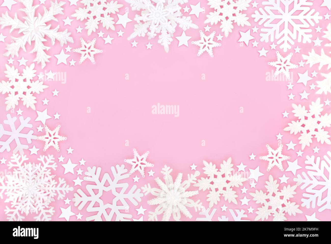 Christmas snowflake magical north pole background design with star ...