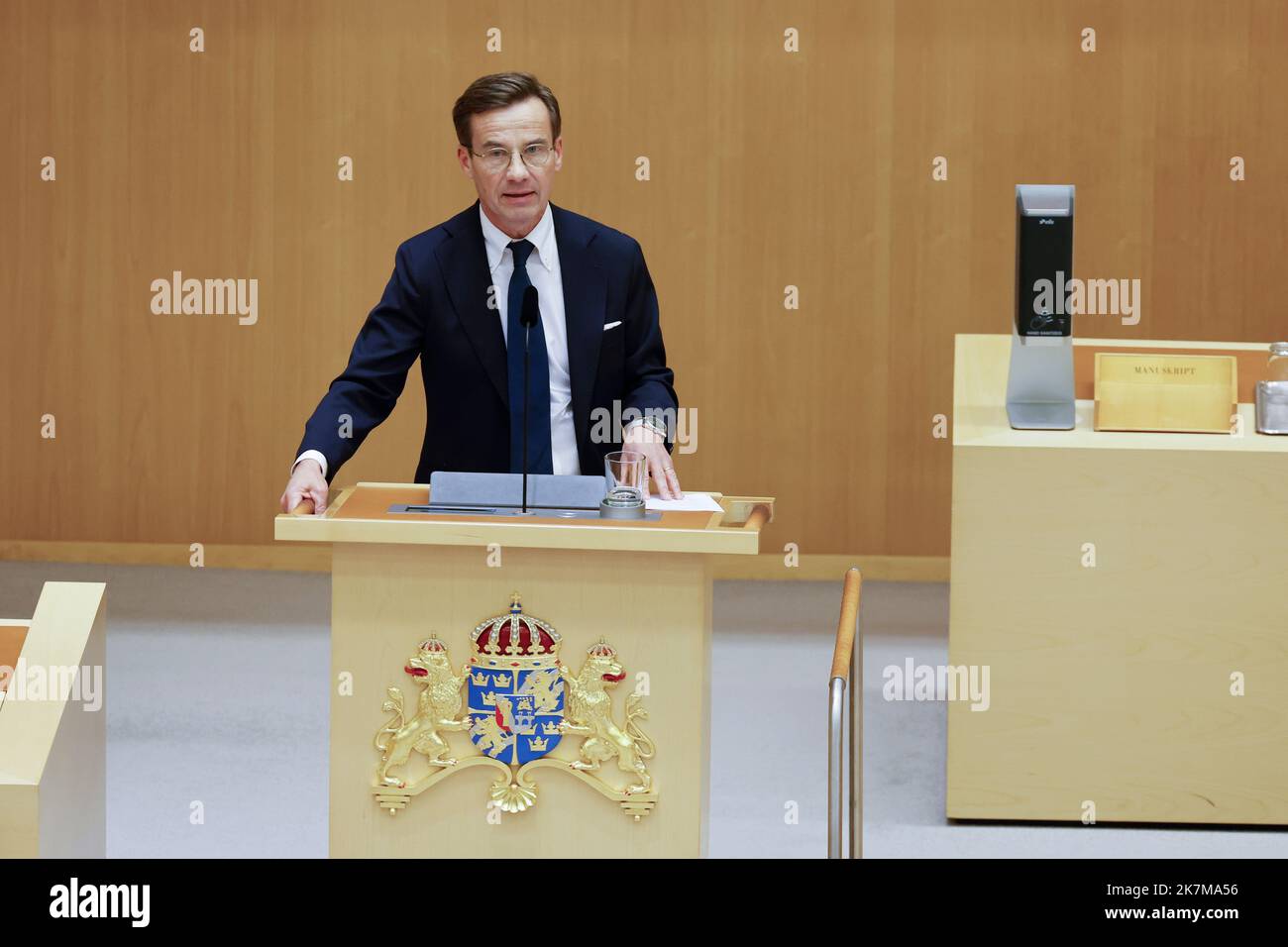 Stockholm, Sweden. 18th Oct, 2022. Prime Minister-elect Ulf Kristersson ...
