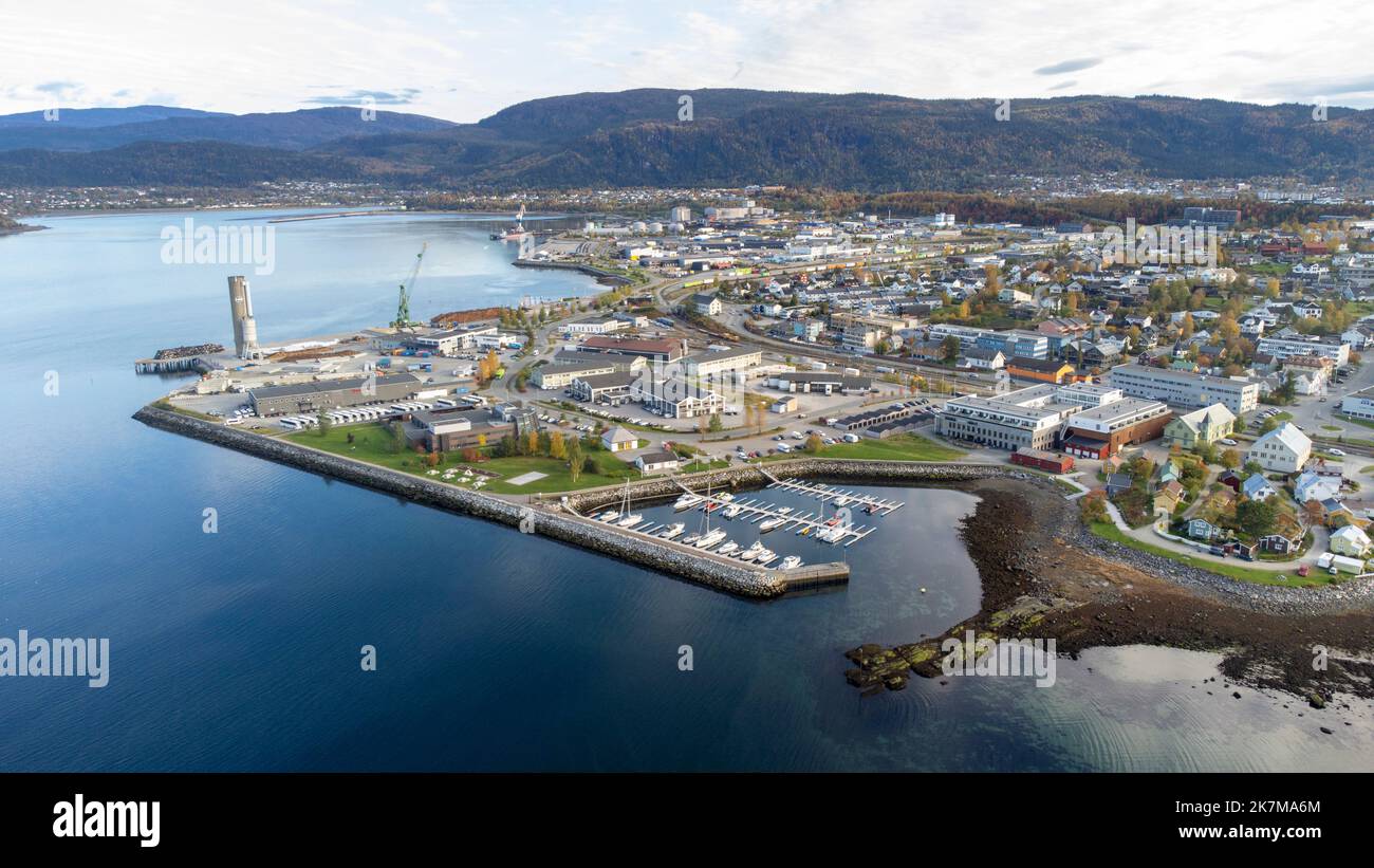 Mo i rana 20221017.Drone images of Mo i Rana, Toraneskaia, the Police ...