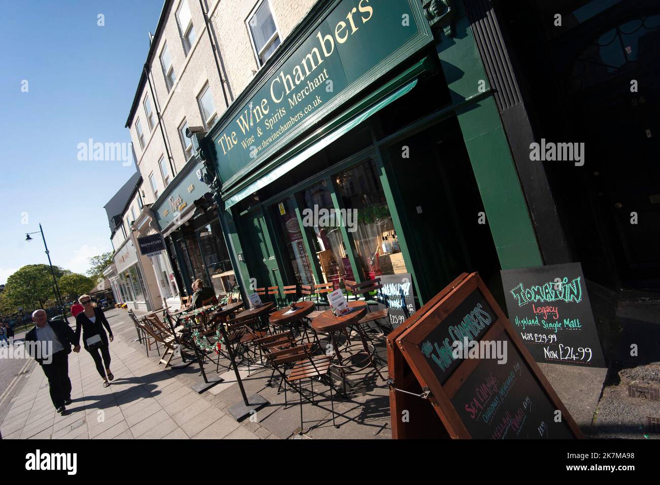 The Wine Chambers bar, Front Street, Tynemouth, Tyne and Wear Stock ...