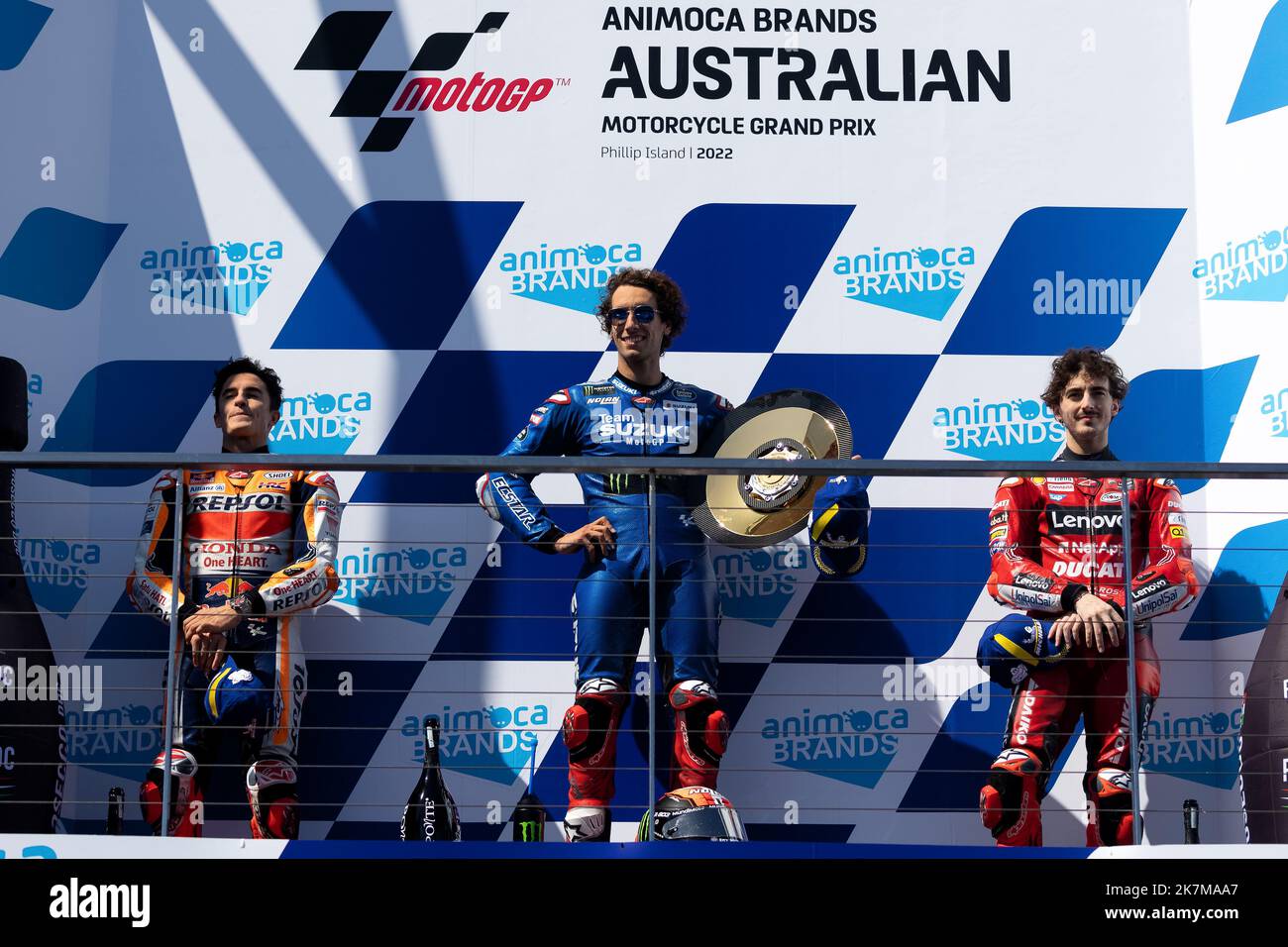 Phillip Island, Australia, 16 October, 2022. Alex Rins of Spain on the ...