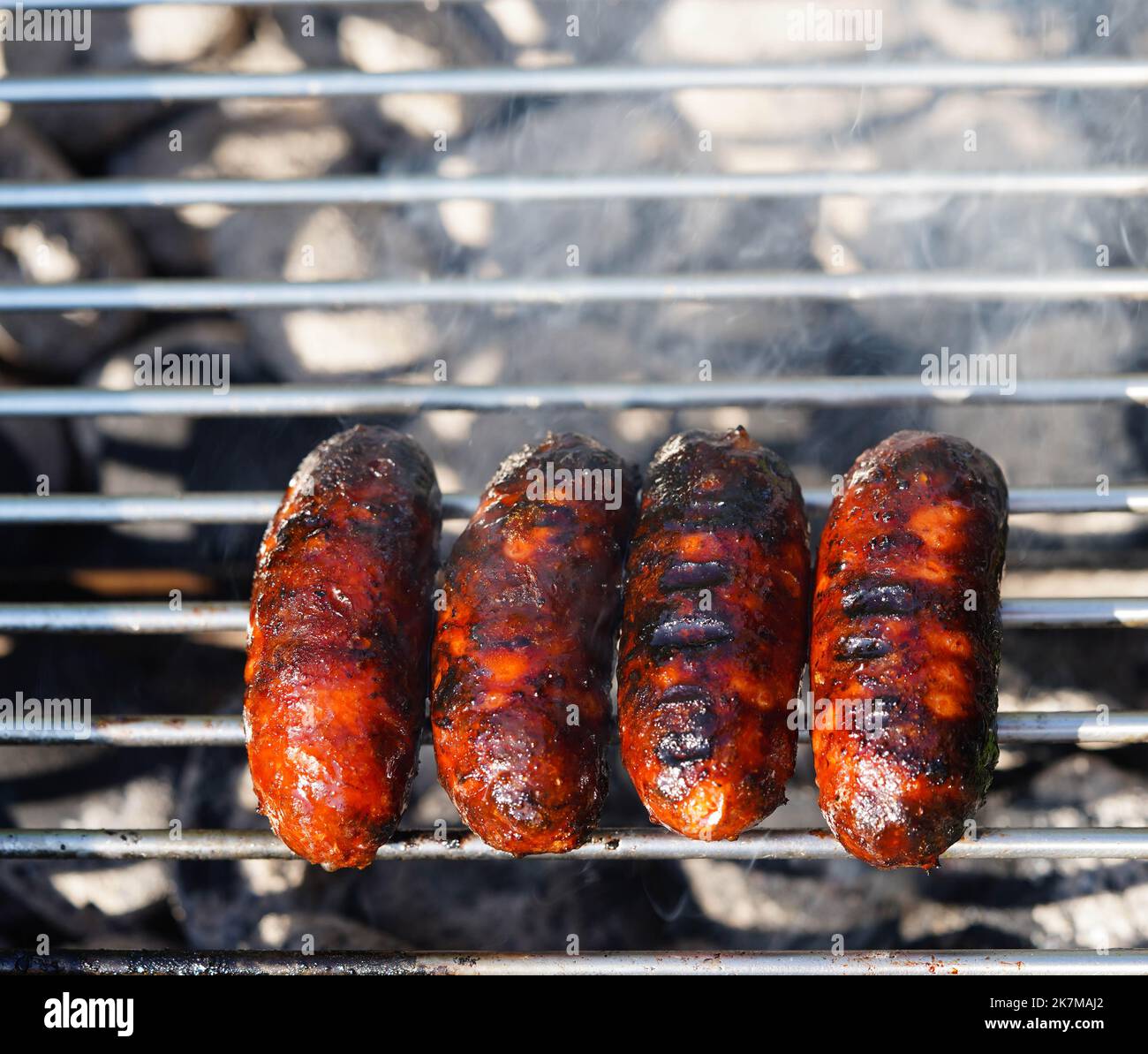 grilled meat from the charcoal grill Stock Photo - Alamy