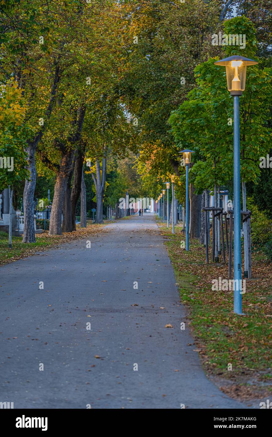 Vienna central cemetery gate 2 in Simmering Stock Photo - Alamy
