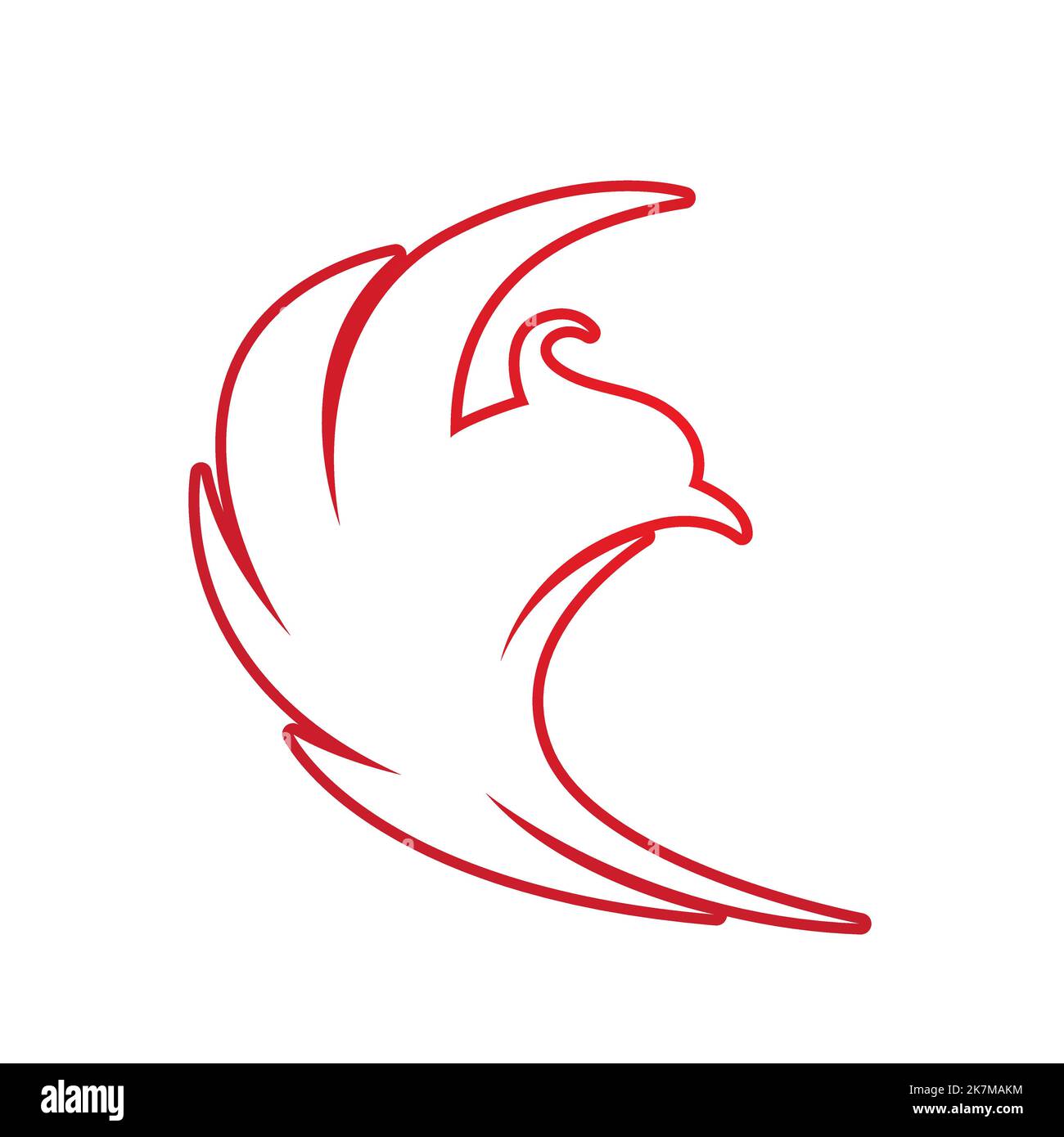 Phoenix Vector Icon Illustration Stock Vector Image & Art - Alamy