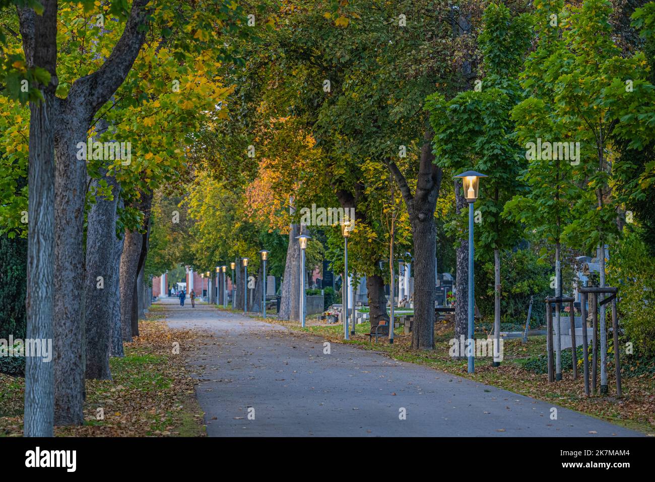 Vienna central cemetery gate 2 in Simmering Stock Photo - Alamy