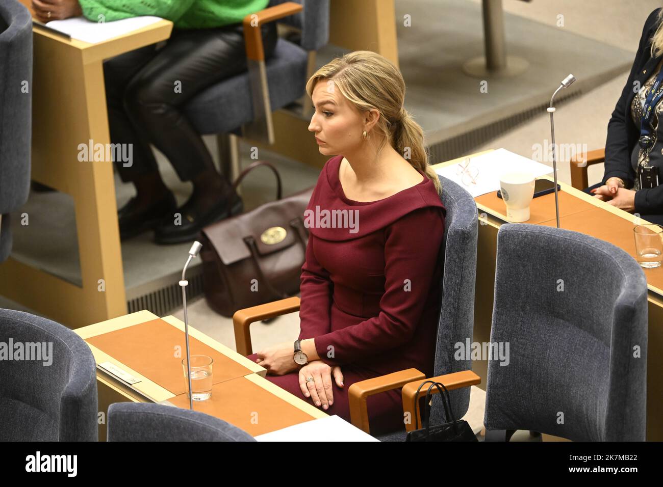 Stockholm, Sweden. 18th Oct, 2022. Ebba Busch, leader of the Christian ...