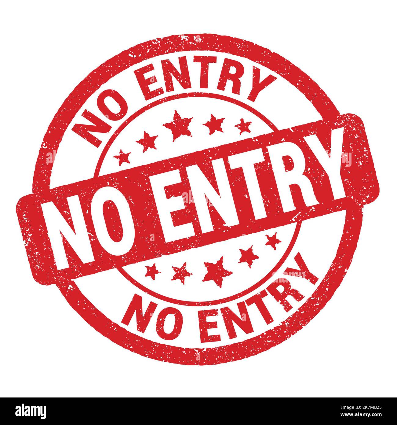 NO ENTRY text written on red grungy stamp sign Stock Photo - Alamy