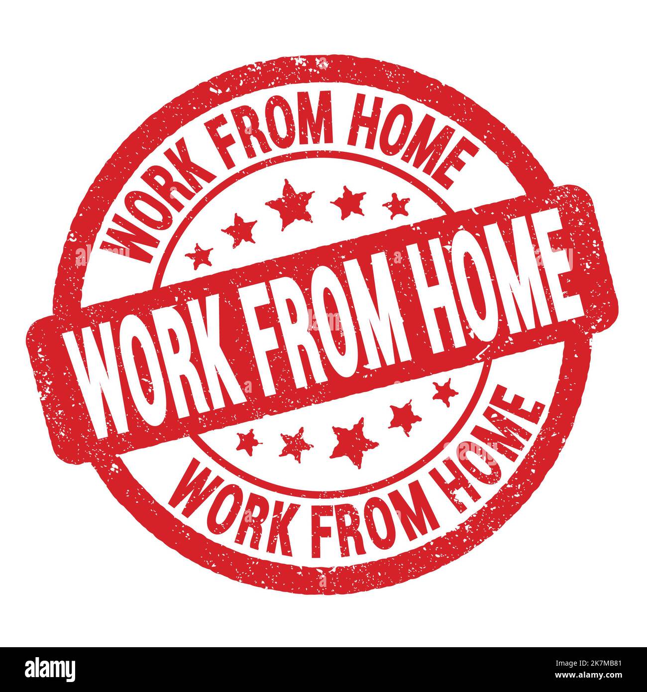 WORK FROM HOME text written on red grungy stamp sign Stock Photo - Alamy
