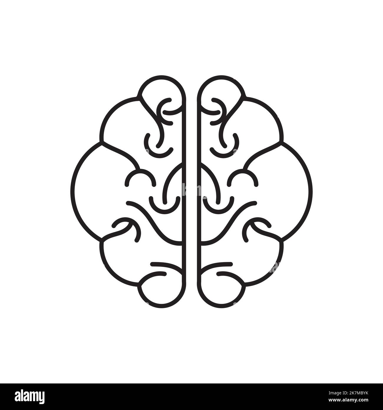 Health Brain Vector Illustration Icon Template Stock Vector Image & Art ...