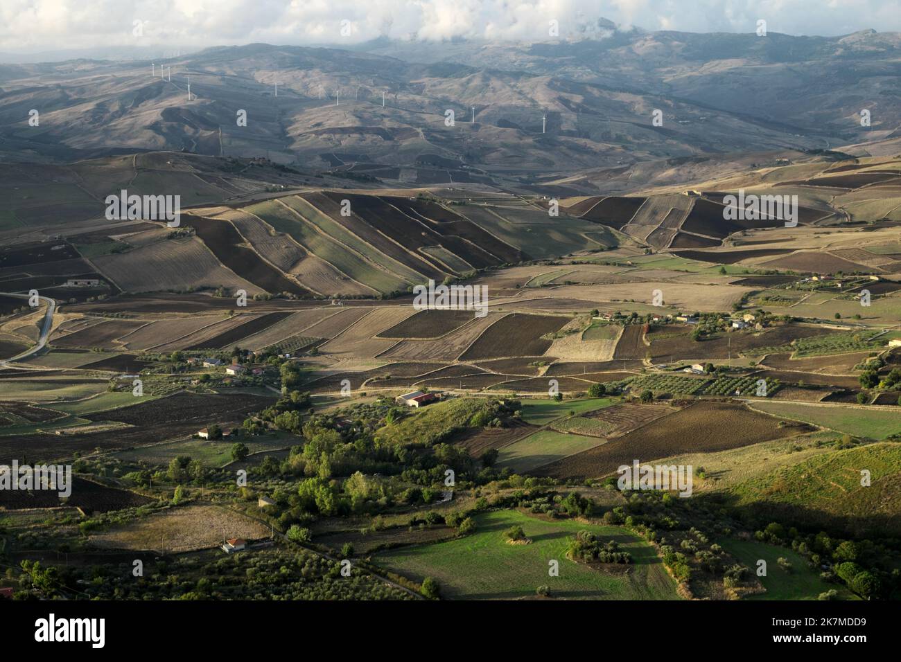 farming landscape of Western Sicily, Italy Stock Photo - Alamy