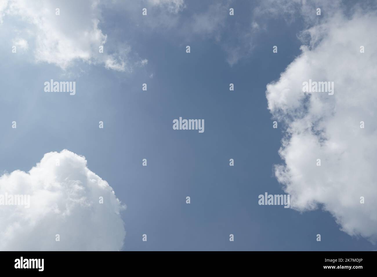 Beauty clear cloudy in sunshine calm bright, summer blue sky cloud ...