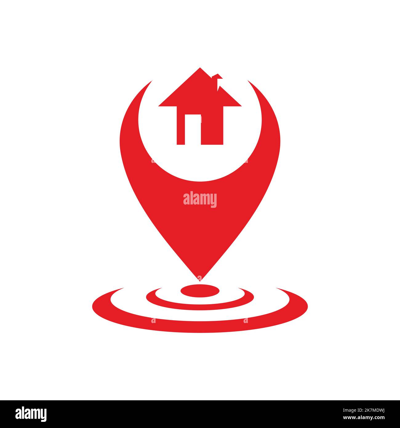 Location Point Icon Vector Illustration Stock Vector Image & Art - Alamy
