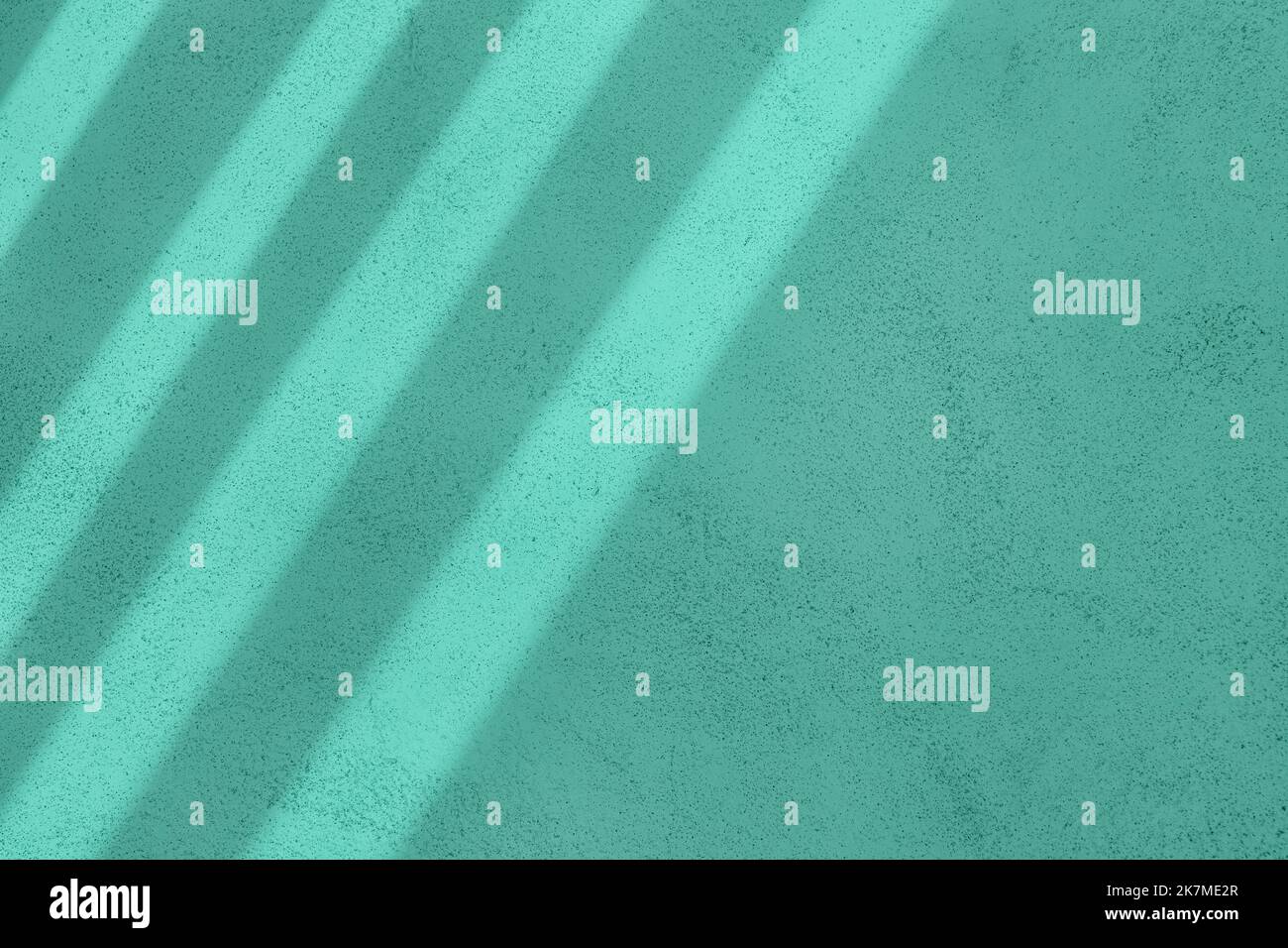 Window shadows on mint green concrete wall texture background Stock ...