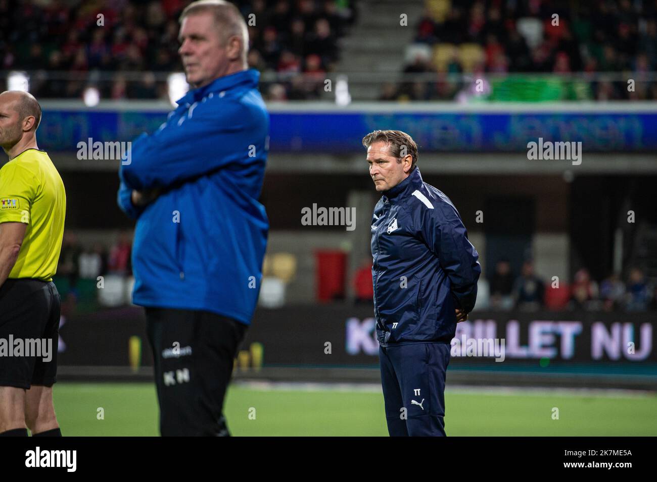 Silkeborg, Denmark. 17th Oct, 2022. Head coach Thomas Thomasberg of ...