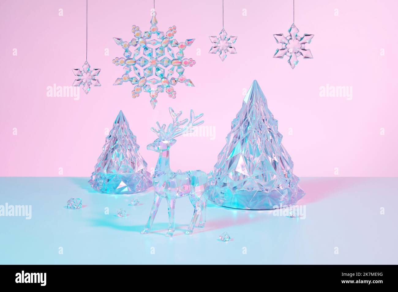 Neon pink christmas tree merry hi-res stock photography and images - Alamy